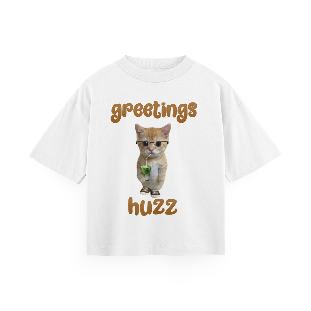 Greetings Huzz - Oversized Tee – idontdrip