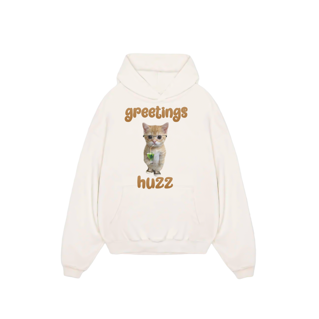 Greetings Huzz - Oversized Hoodie – idontdrip